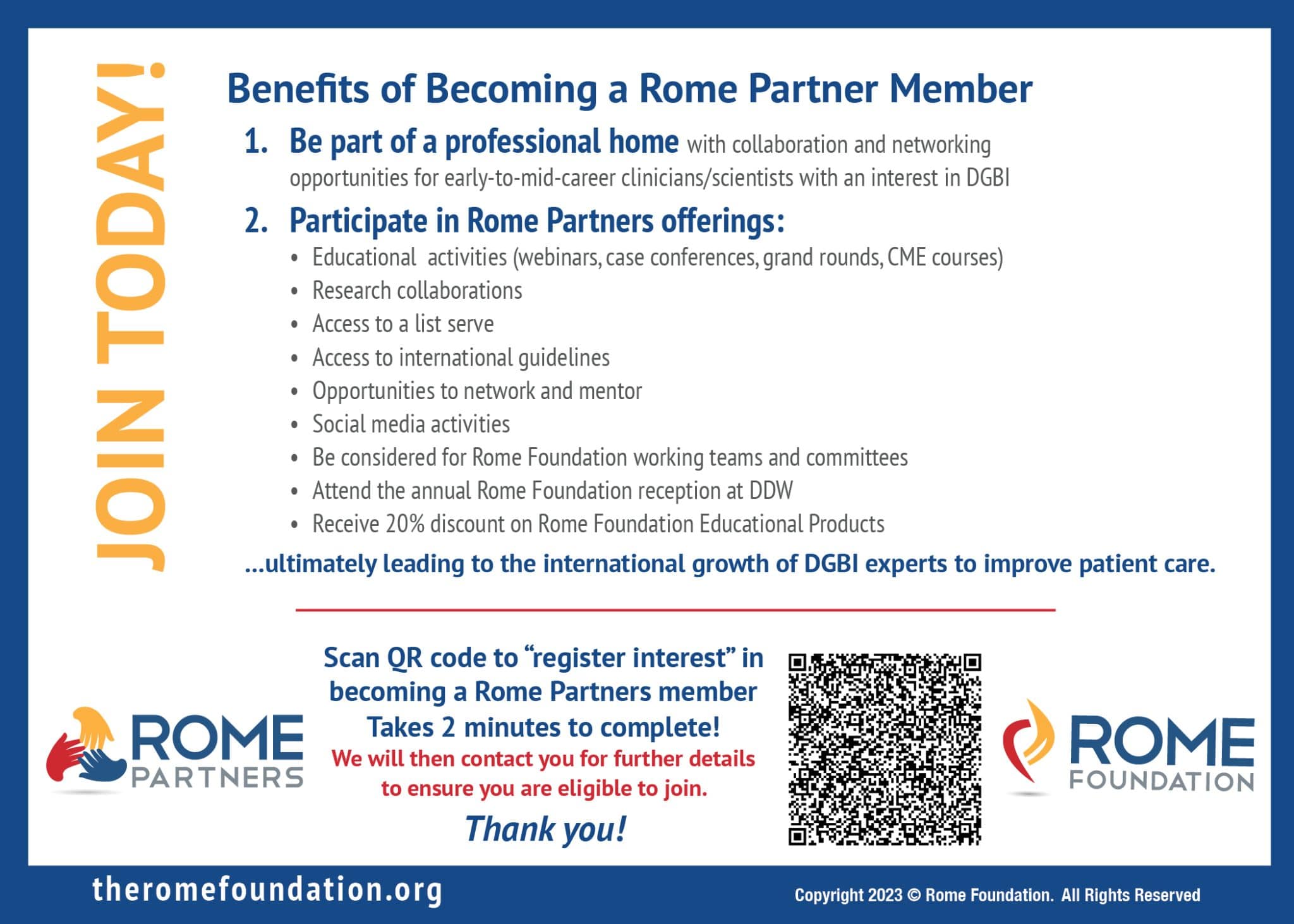 Rome Foundation Partners Program - Rome Foundation